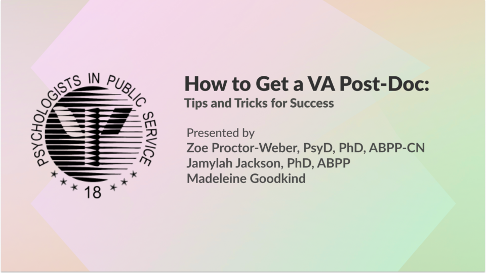 How to Get a VA Post-Doc: Tips and Tricks for Success | TPN.health